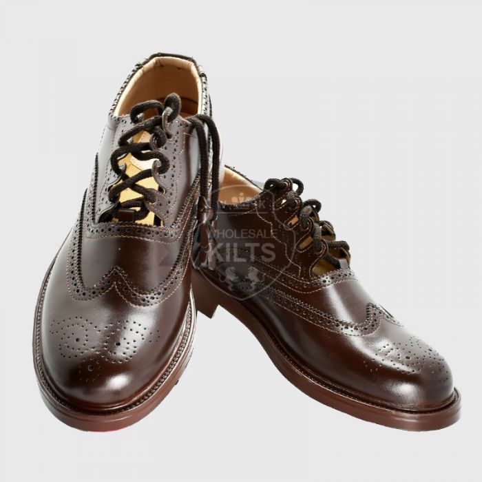 Wholesale Brown Ghillie Brogues Kilt Shoes